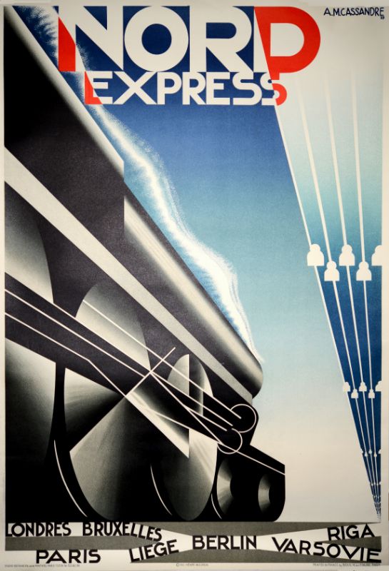 NORD EXPRESS. CASSANDRE, Litho. Imprimerie MOURON 1980 – intemporel